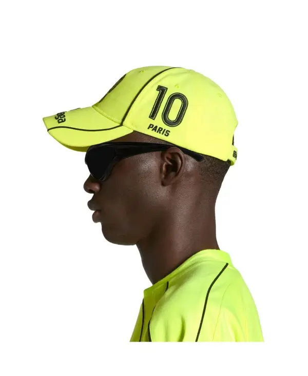 Balenciaga Paris Soccer Cap - Neon Yellow | Editorialist
